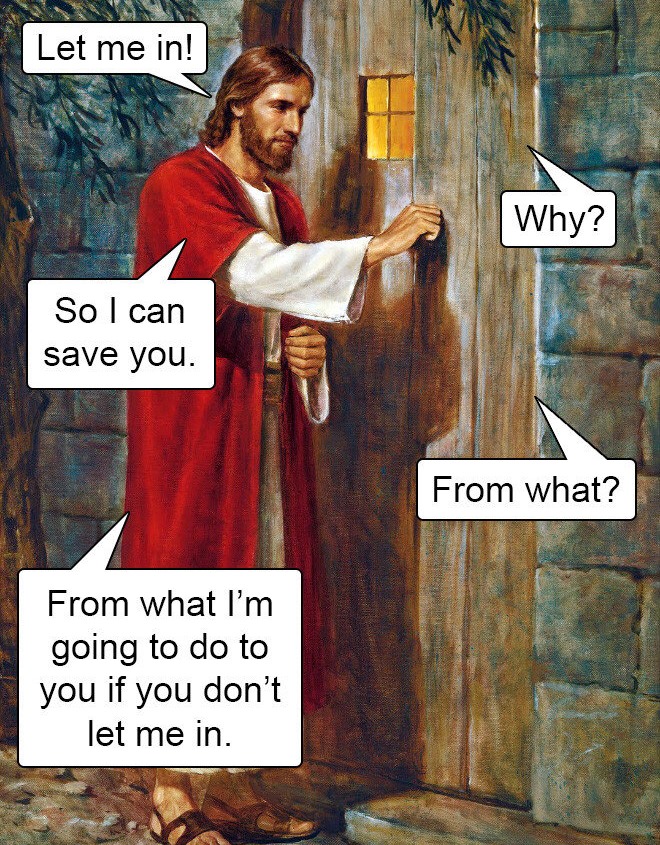 jesus-knocking-meme | The Rest of the Old, Old Story
